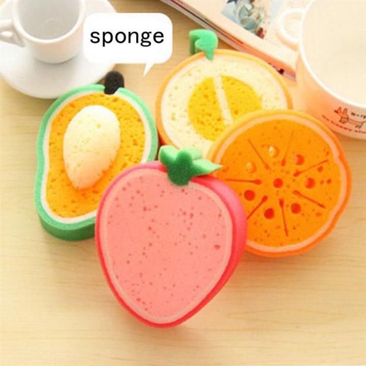 Bath Comfortable Fruit Shaped Cute Body Sponges Scrubber | Daraz.com.bd