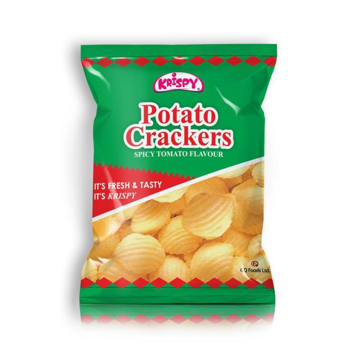 Krispy Potato Crackers chips - 15gm per packet - pack of 20 packets ...