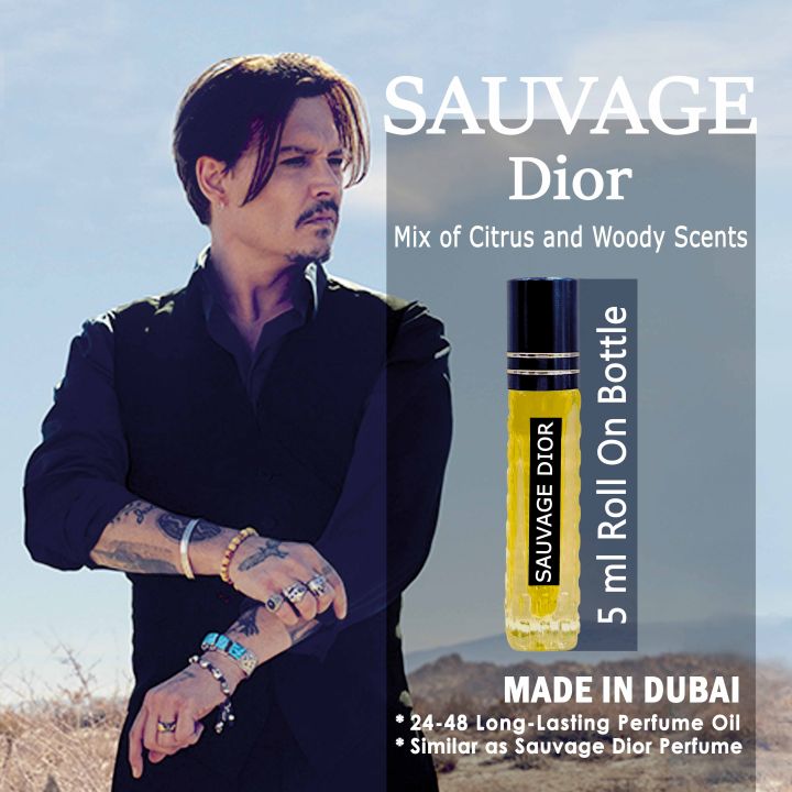 Dior Sauvage Attar (Perfume Oil) 5 ml | Made in U.A.E (Dubai) | 24 Hour Long Lasting | Perfume ...