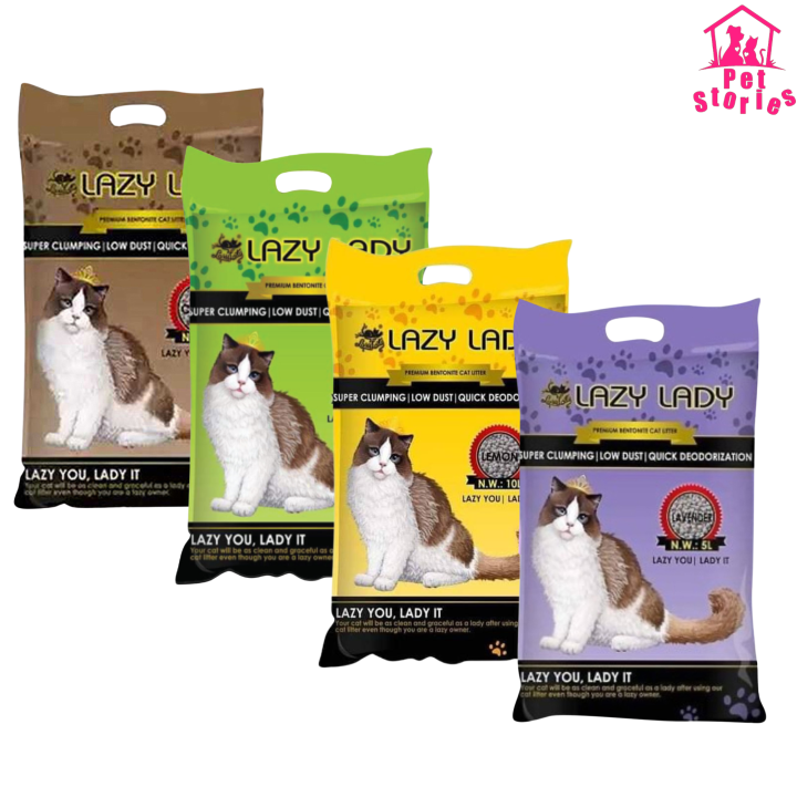 Lazy Lady Premium Bentonite Cat Litter 5L Multiple Flavour | Daraz.com.bd