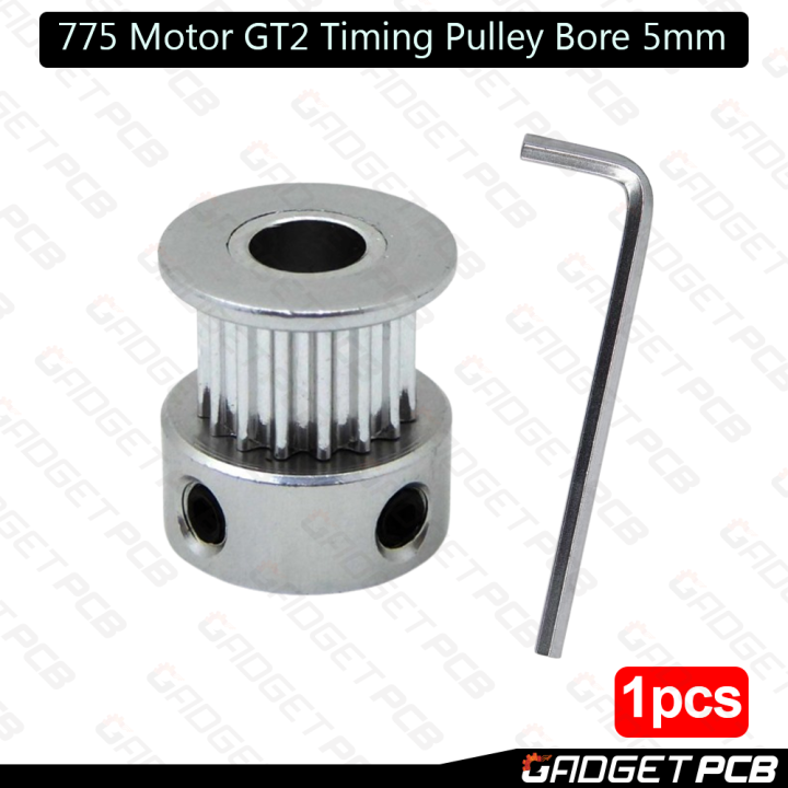 775 Motor Pulley Aluminum 20 Tooth GT2 Timing Pulley Bore 5mm Shaft ...