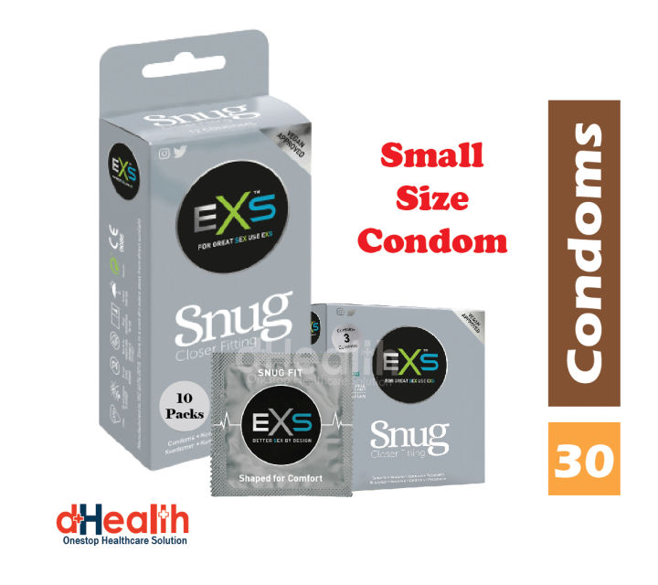 Exs Snug Condom Small Size Condom Fit Condom Closer Fitting Condom Tight Fit Condom Full