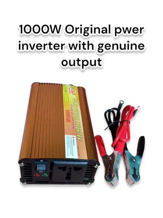 Power inverter 1000 Watt DC 12 Volt to AC 220 Volt Car Power Solar ...
