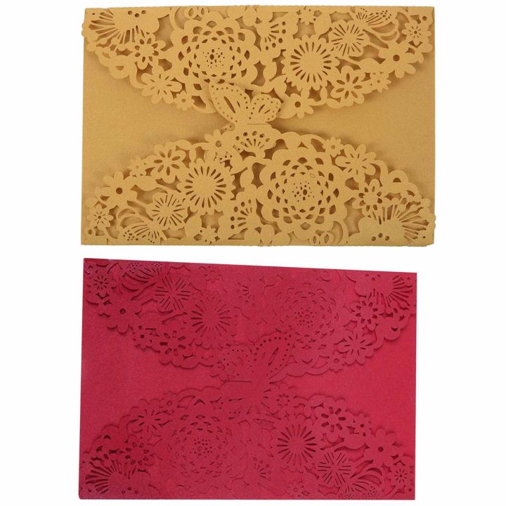 20Pcs Carved Butterflies Romantic Wedding Party Invitation Card ...