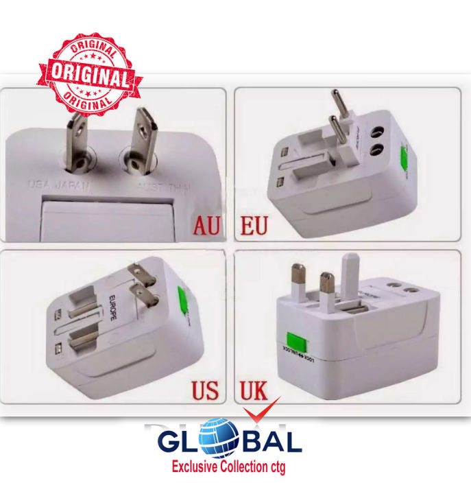 World Travel AC Power International Plug Adapter, Universal Travel ...