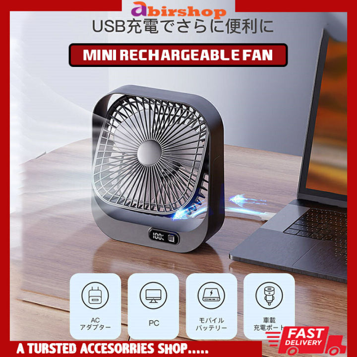 Mini Square Handheld Fan Portable Rechargeable Mini Air Cooler Electric ...