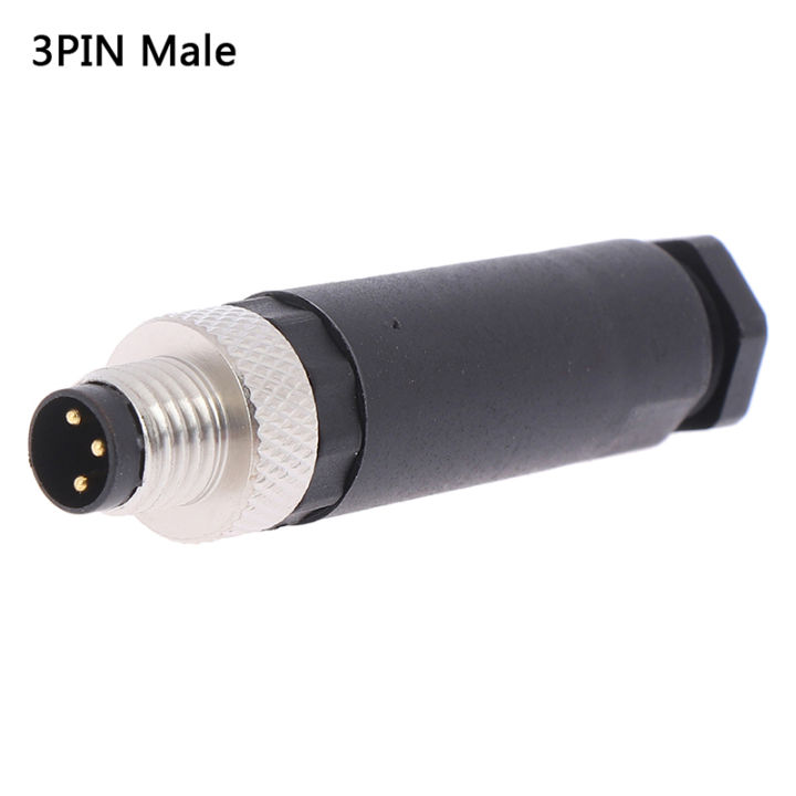 1Pc M8 Sensor Connector 3/4 Pin Male/Female Straight Angle Plug | Daraz ...