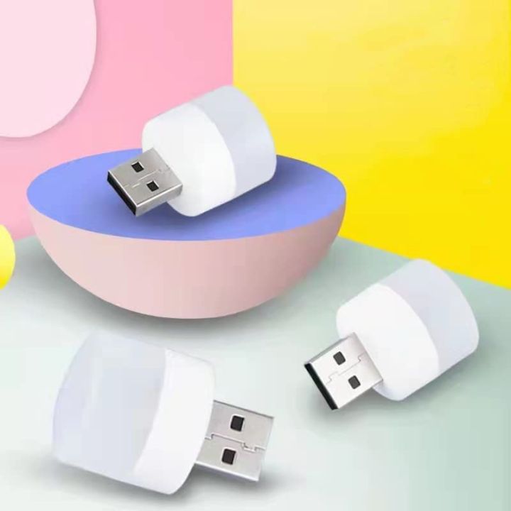 3 PCS Portable USB light white color for powerbank and laptop Mini USB ...