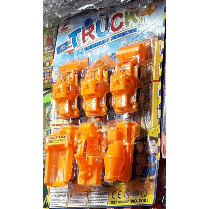 Construction Toy Set Construction Car Set - 6 Pcs Set | Daraz.com.bd