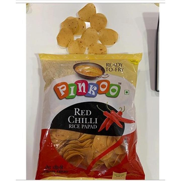 Pinkoo Red Chilli Rice Papad- 500g 2 Packet | Daraz.com.bd
