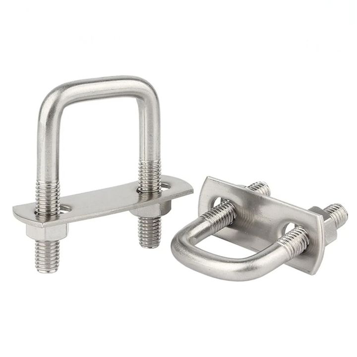 2Sets Durable 304 Stainless Steel Square Clamp With Baffle Right Angle ...
