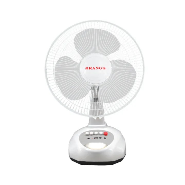 RANGS 12Inch Solar Rechargeable Fan & LED Light | Daraz.com.bd