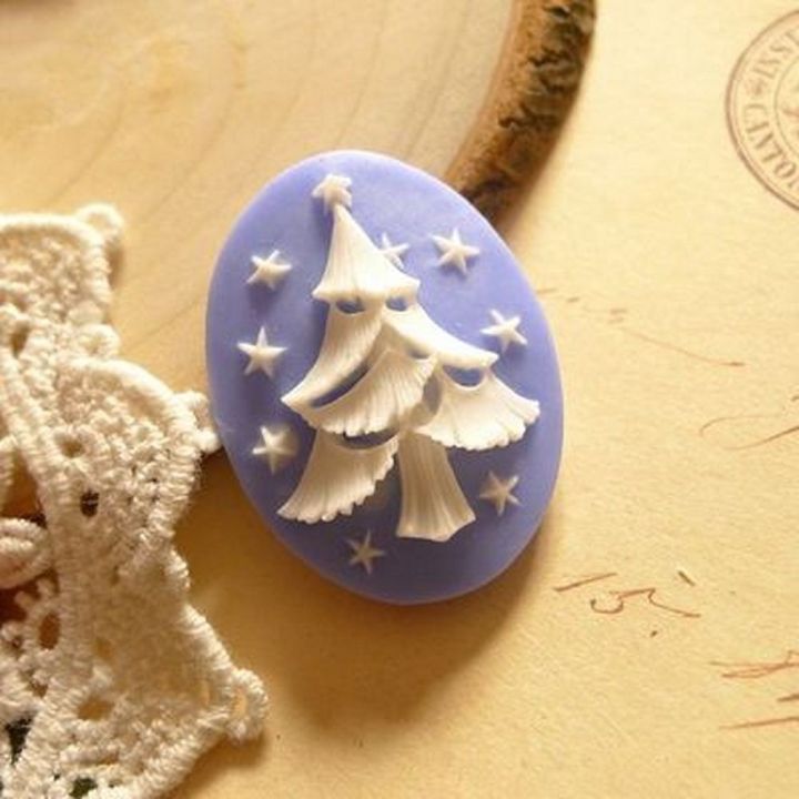 【happy one】3D Christmas Tree Santa Soap silicone Mold making Chocolate ...