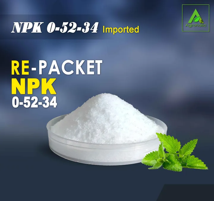 NPK 0-52-34 (Mono Potassium Phosphate Fertilizer) - 100 gm (Re-Packet ...