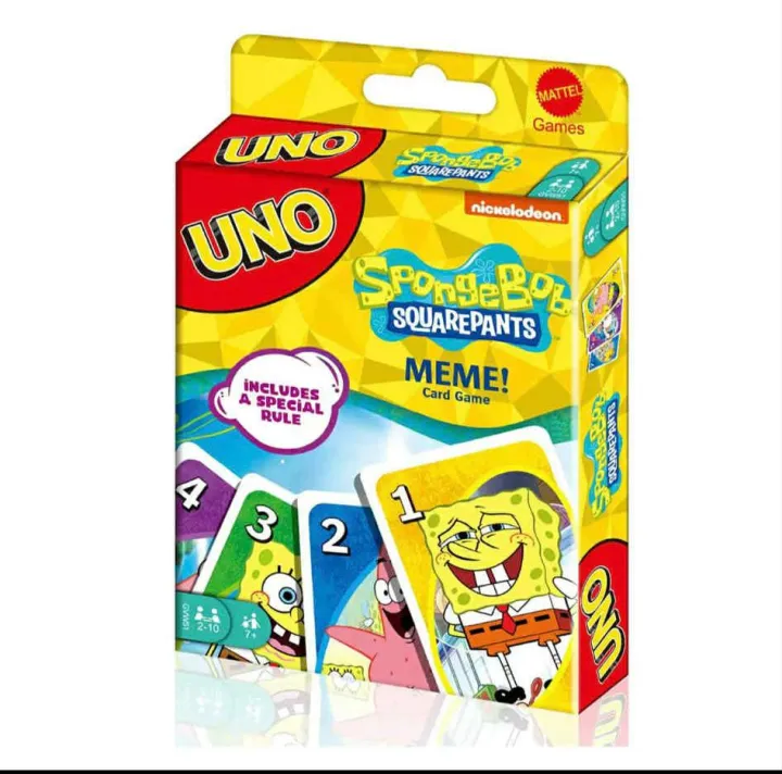 “UNO SpongeBob SquarePants Edition – Fun Card Game with Bikini Bottom ...