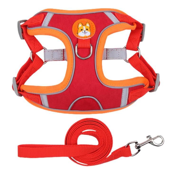 【Atoztide Store】Dog Texture Pet Dog Harness Vest Walking Leash | Daraz ...