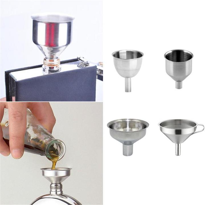 Universal Oil Funnel Mini Kitchen Liquid Dump Tool Stainless Steel ...