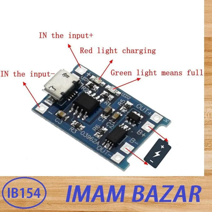 CURRENT Protections TP4056 TP-4056 TP 4056 5V 1A Micro USB With Current ...