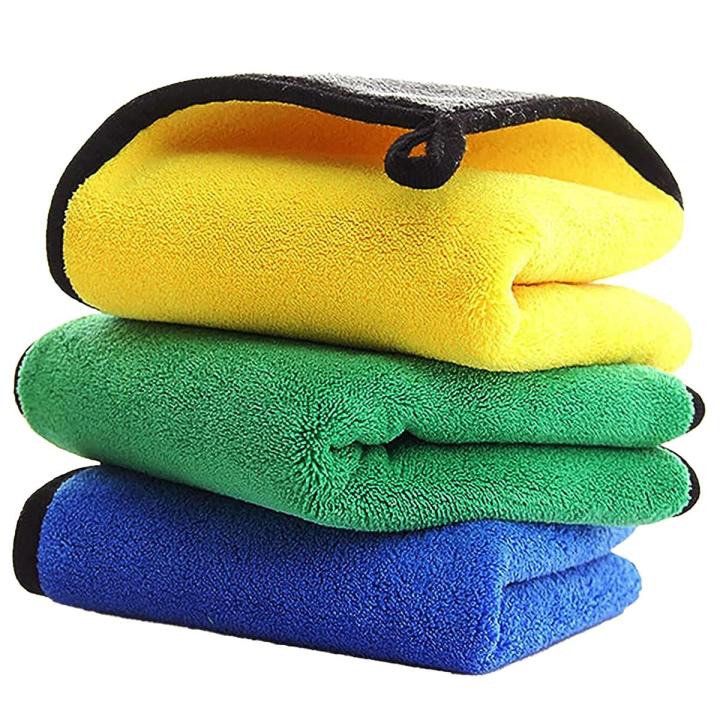Microfiber Cloth - 3 pcs 30x60 cm- 300 GSM - Microfibre Towels for Car ...