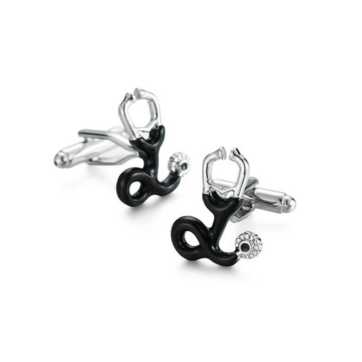 【happy one】New French Cufflinks Gift Set Fashion stethoscope Cufflinks ...