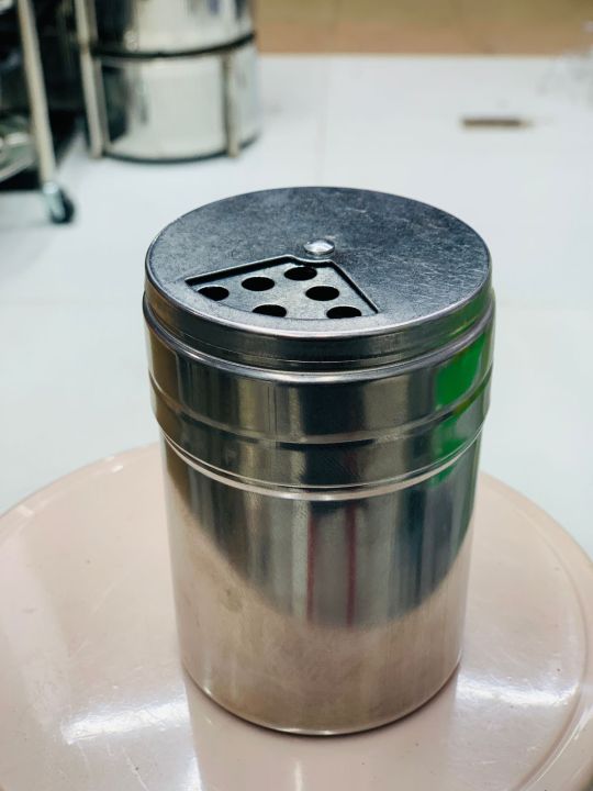 Stainless Steel Salt Spice Sugar Pepper Flavour Bottles with Rotating ...