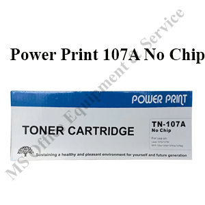 Power Print TN-107A (No chip) Black Toner Cartridge for HP Laser 107 ...