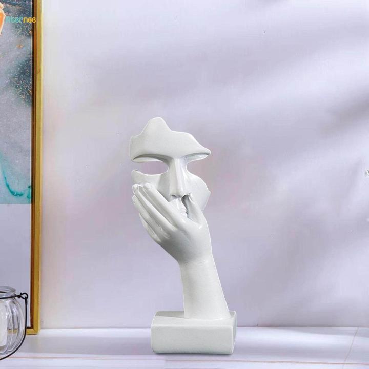 Abstract Resin Thinker Statue Figurine Creative Sculpture for Office ...