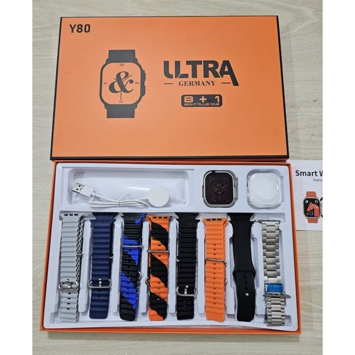 Y80 Ultra Smart Watch 8 Strip Bluetooth Call Watch Cover | Daraz.com.bd