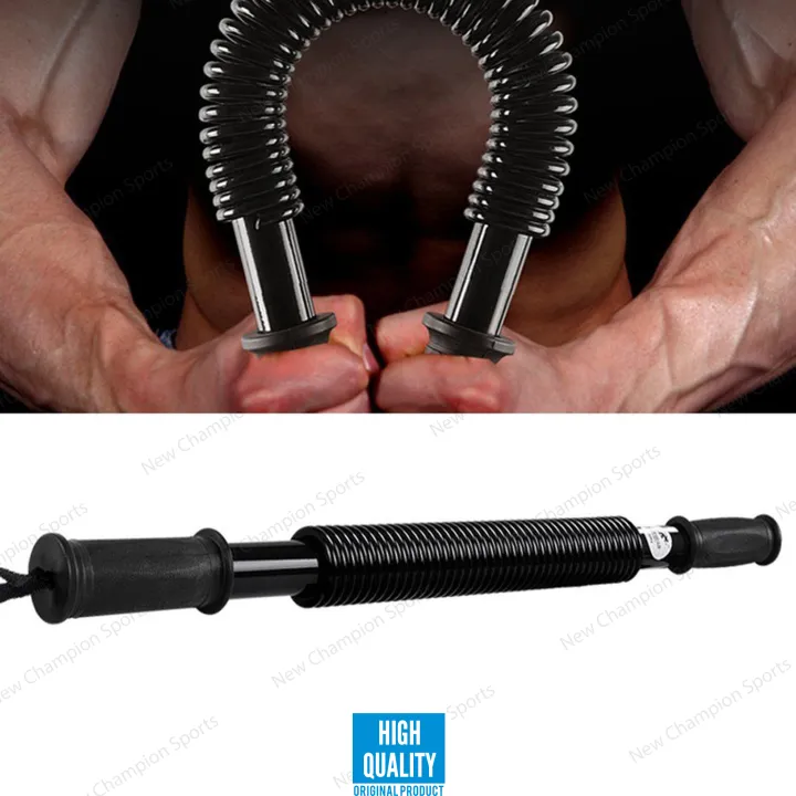 30 kg Power Twister Bar Arm Shoulder Builder Spring Exercise Chest and ...