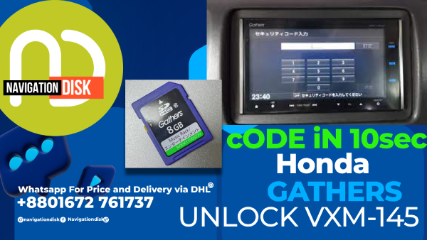 Honda Gathers radio unlock code and unlock sd card | Daraz.com.bd