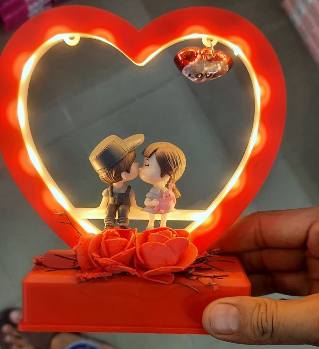 URVI Creation Battery Operated Couple Showpiece Best Valentines Day ...