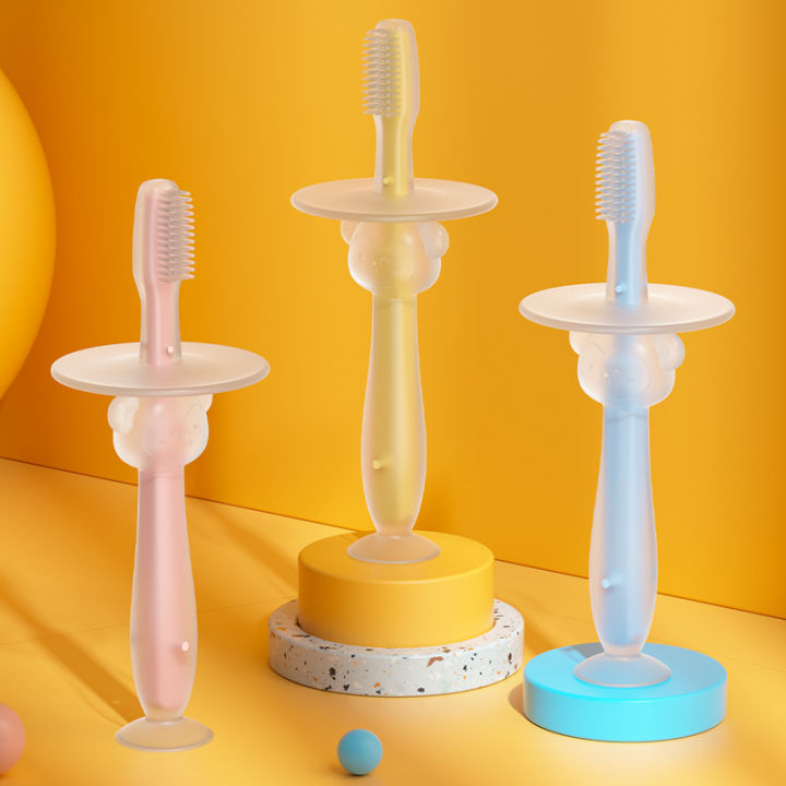 Cartoon Design Baby Toothbrush Portable Baby Cleaning Tooth Manual ...