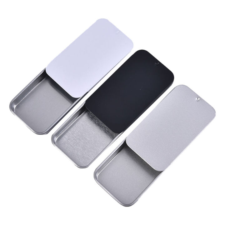 1PC Mini Iron Box Slide Cover Storage Box Wedding Portable Tin Boxes ...