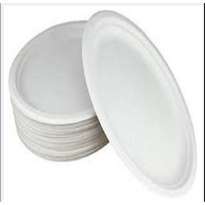 one time use plastic foam plate 25 pcs | Daraz.com.bd