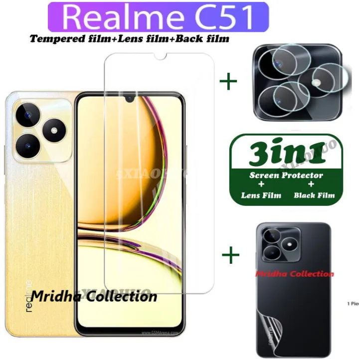 3in1 Protector Combo Pack for Realme C51 (RMX3830) (Clear Screen ...