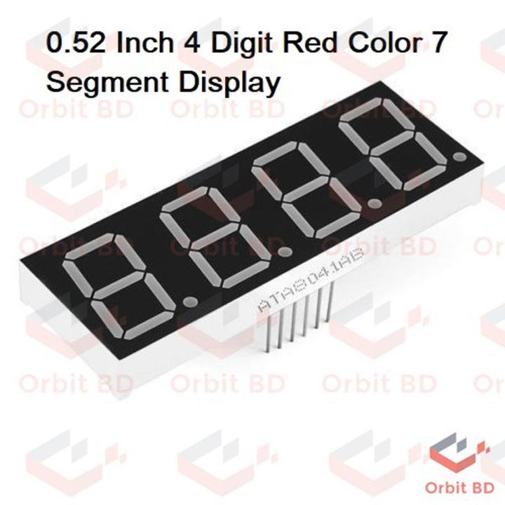 0.52″ 4 Digit Red Color 7 Segment Display | Daraz.com.bd
