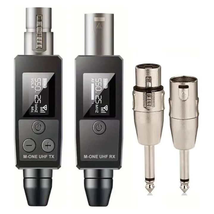 Wireless Microphone Transmitter Receiver Is Plugged Into The Microphone ...