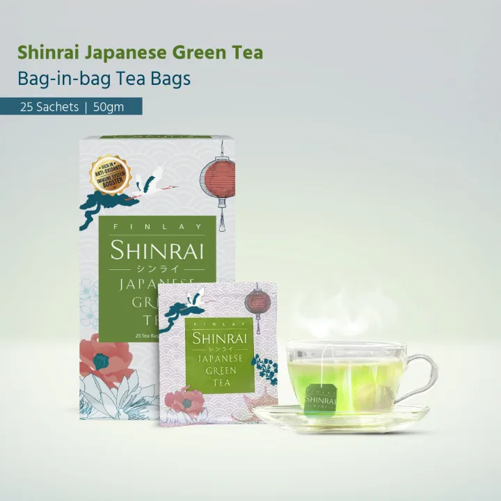 Finlay Shinrai Japanese Green Tea (50 gm)-25 Sachets | Daraz.com.bd