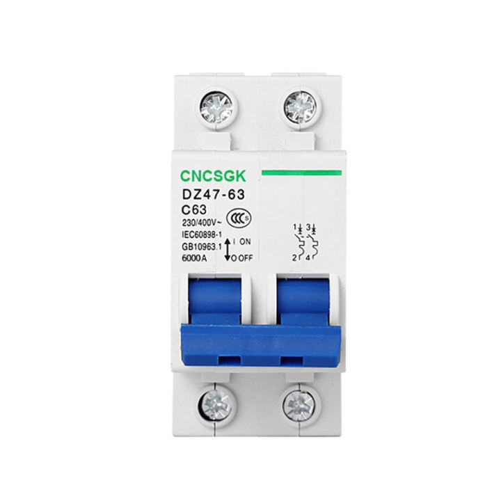 CNCSGK DZ47-63 2 pole DC MCB switch 1 2 3 4 6 10 16 20 25 32 40 50 63 amp electrical mini ...