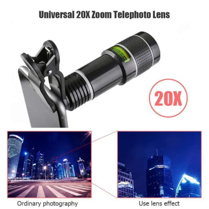 【VisioN Shop】Universal 20X Zoom Telephoto Lens External Mobile Phone ...