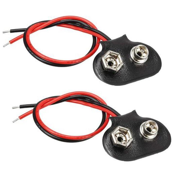 Battery Clip with Wire Leads for 9V Battery | Daraz.com.bd