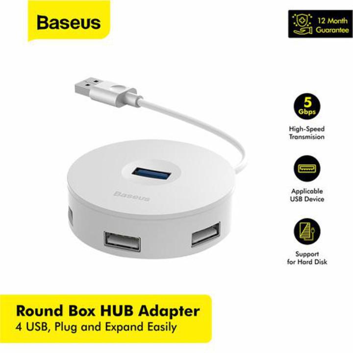 Baseus Round Box 4 In 1 Usb Type C Hub Adapter (Cahub-G02) - Usb Hub ...