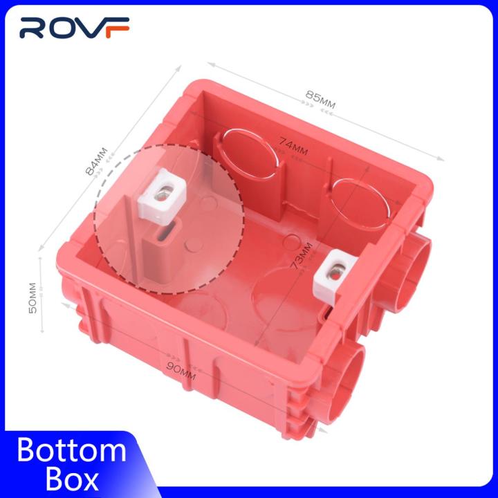 ROVF - Switch Box - 86*86mm - Wall Switch Bottom Socket - PVC Junction ...