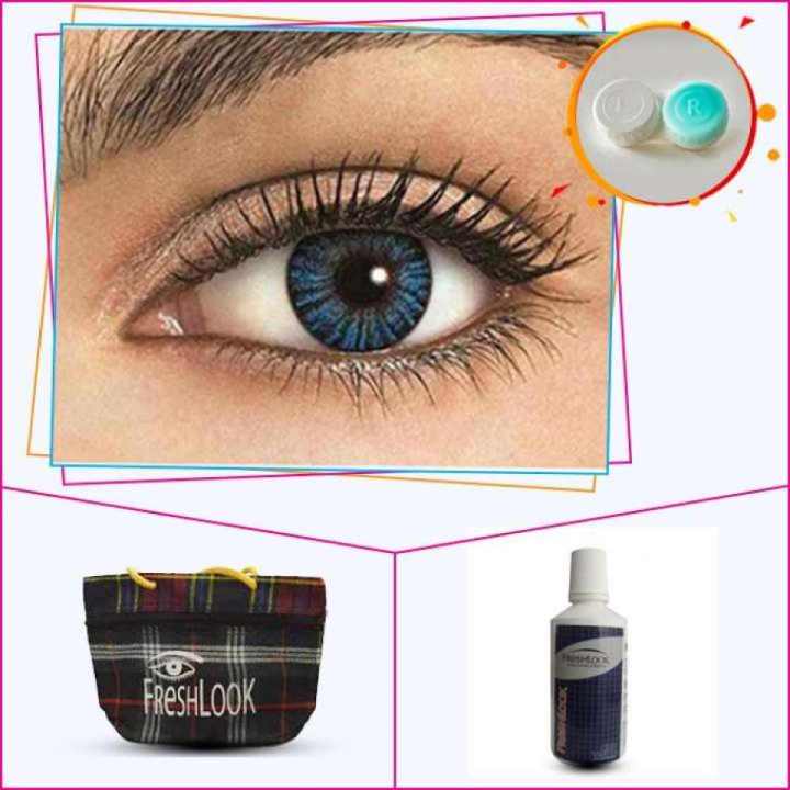 FreshLook Blue contact lens(full set) | Daraz.com.bd