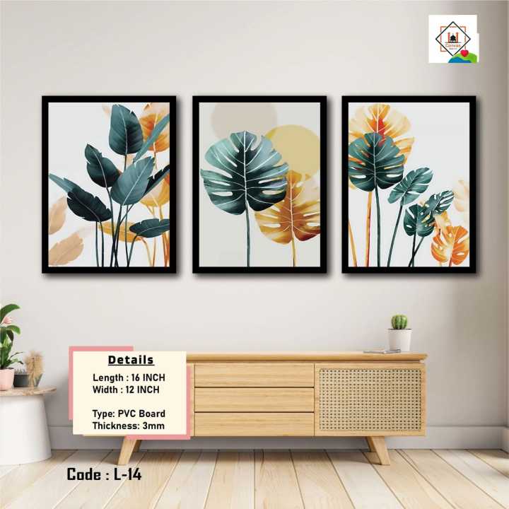 3pcs Premium Wall Canvas Set – Elegant Modern Wall Art for Any Room ...