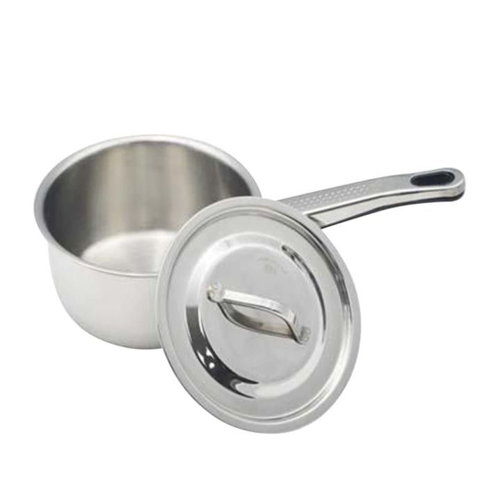 Stainless Steel Induction Sauce Pot with SS Lid and Handle 16CM 304 FOOD GRADE | Daraz.com.bd