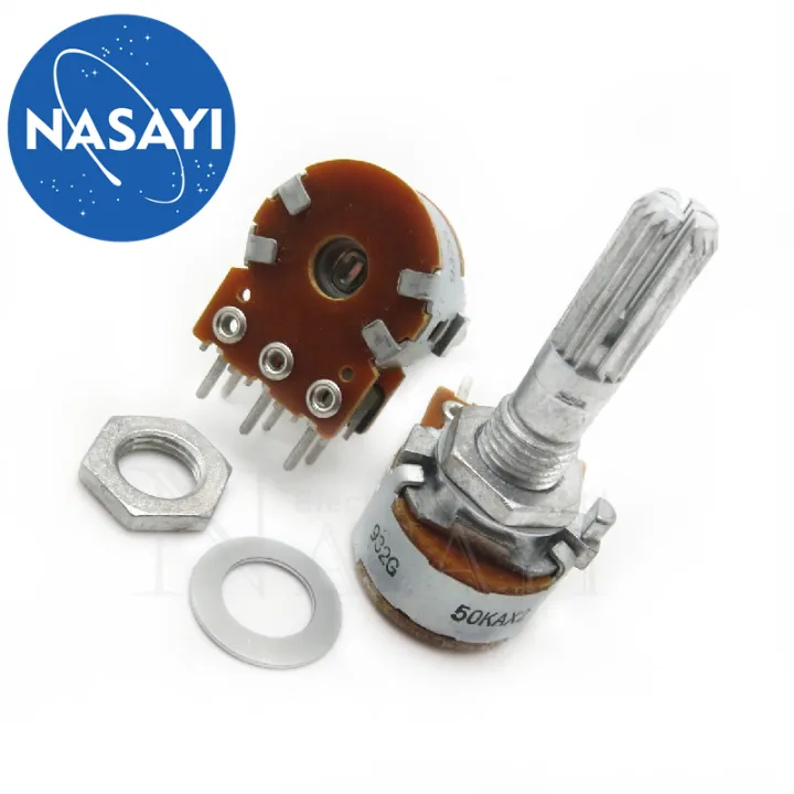 【On Sale】 For Japan ALPS 16 type double volume potentiometer A50K 25MM ...