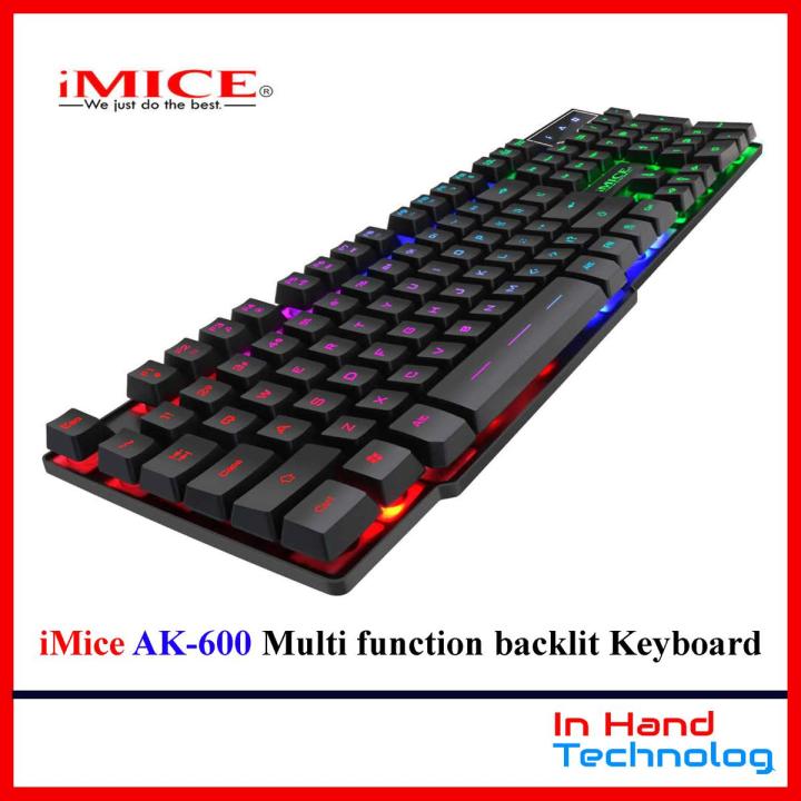 Imice AK-600 Multi-function Backlit Gaming Keyboard With Backlight RGB ...