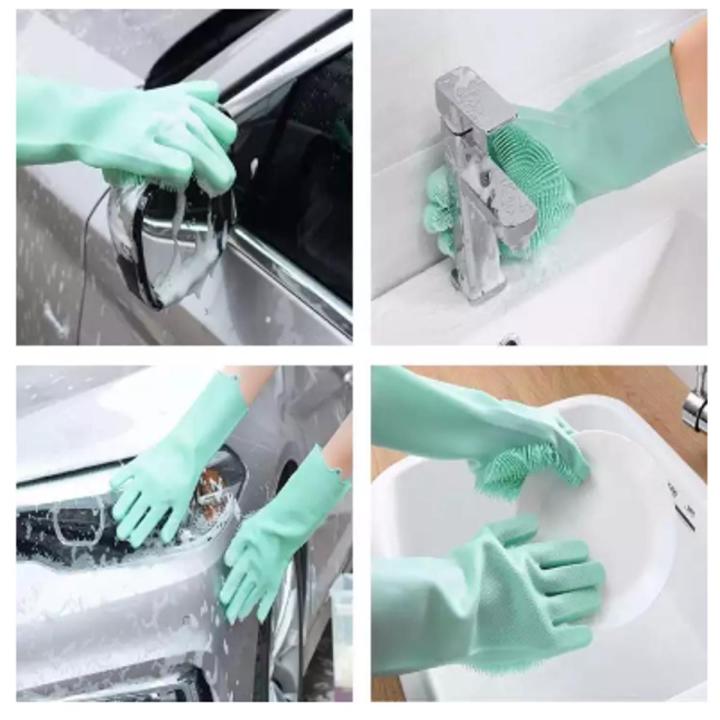 Reusable Multipurpose Magic Silicone Dishwashing Gloves Wash Scrubber ... Reusable Multipurpose Magic Silicone Dishwashing Gloves Wash Scrubber ...