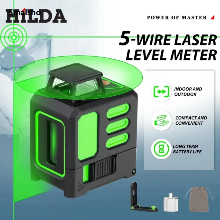 HILDA Green Cross Laser Level Equipment Optical Instrument 360 ...